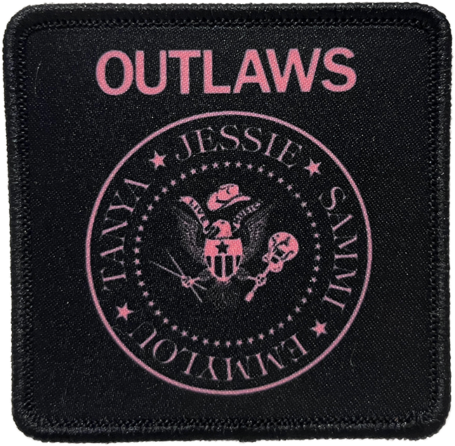 Outlaws Patch (Pink) – Nostalgic Rags